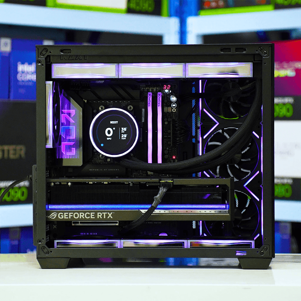 Prism Ultra Black | RTX 5080 ROG | Ryzen 7800X3D | Radium PCs